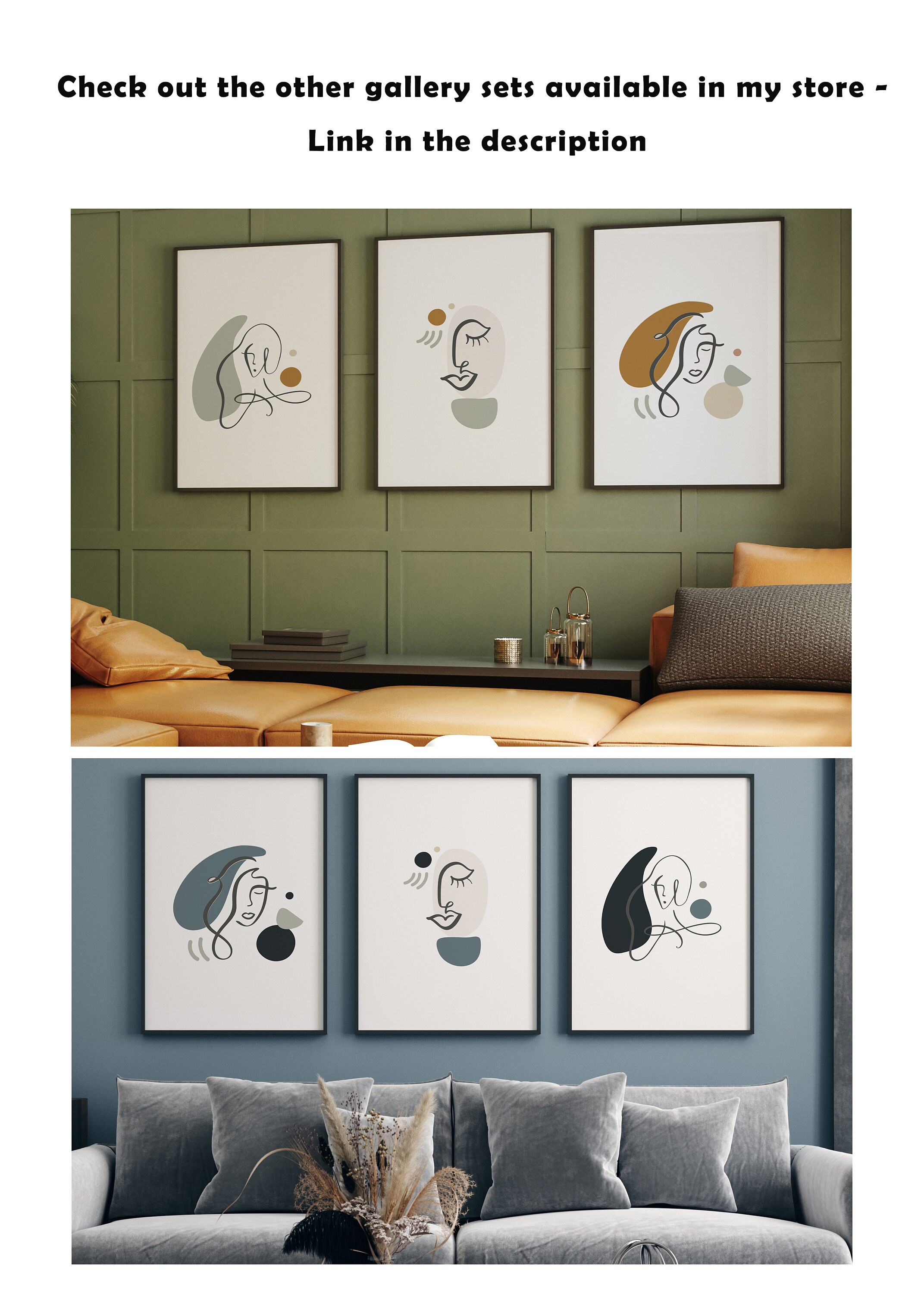 Watercolor Flowers Set Boho Decor Botanical Prints Plant | Etsy