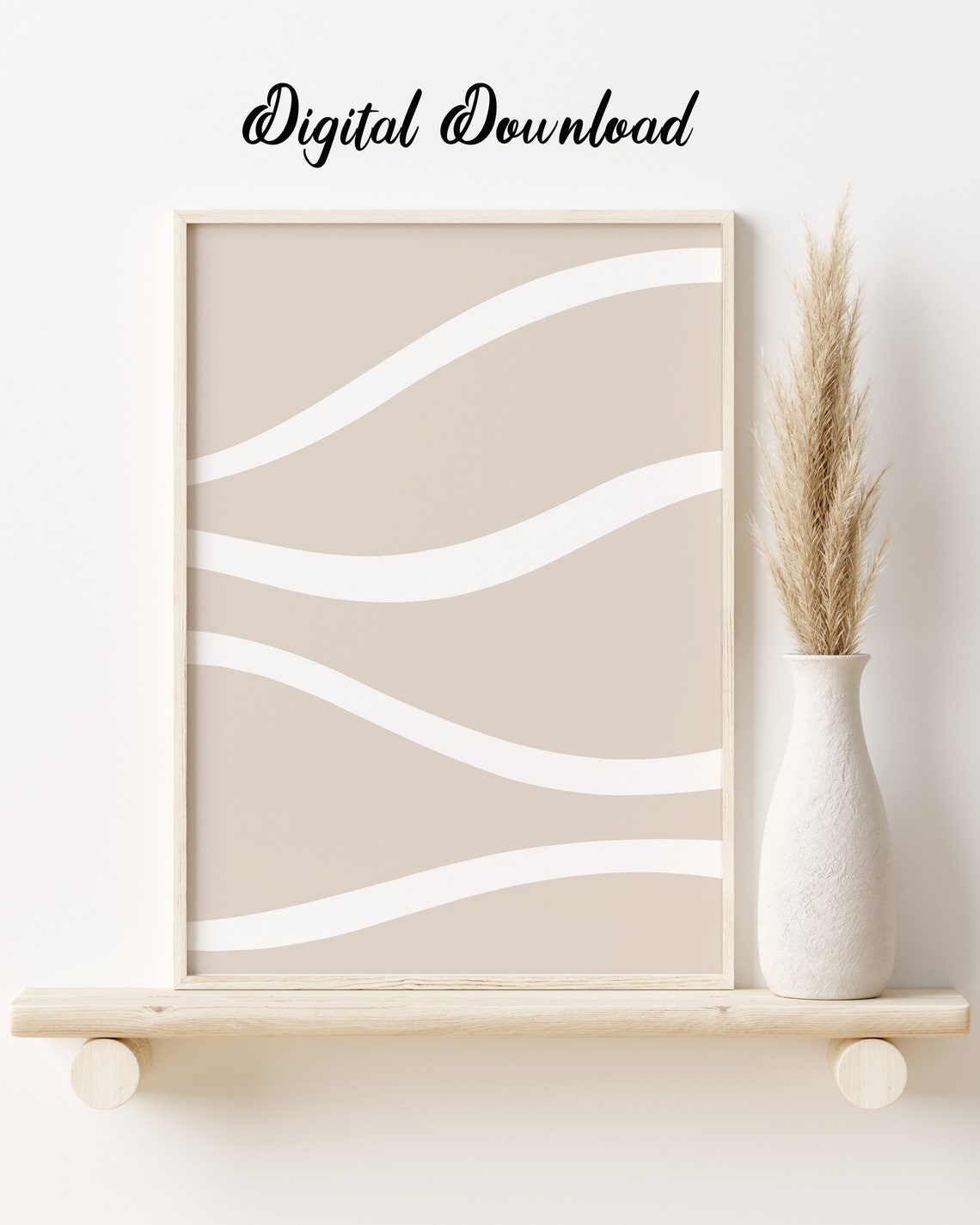 Neutral Wall Art Boho Gallery Wall Set Printable Wall Art - Etsy