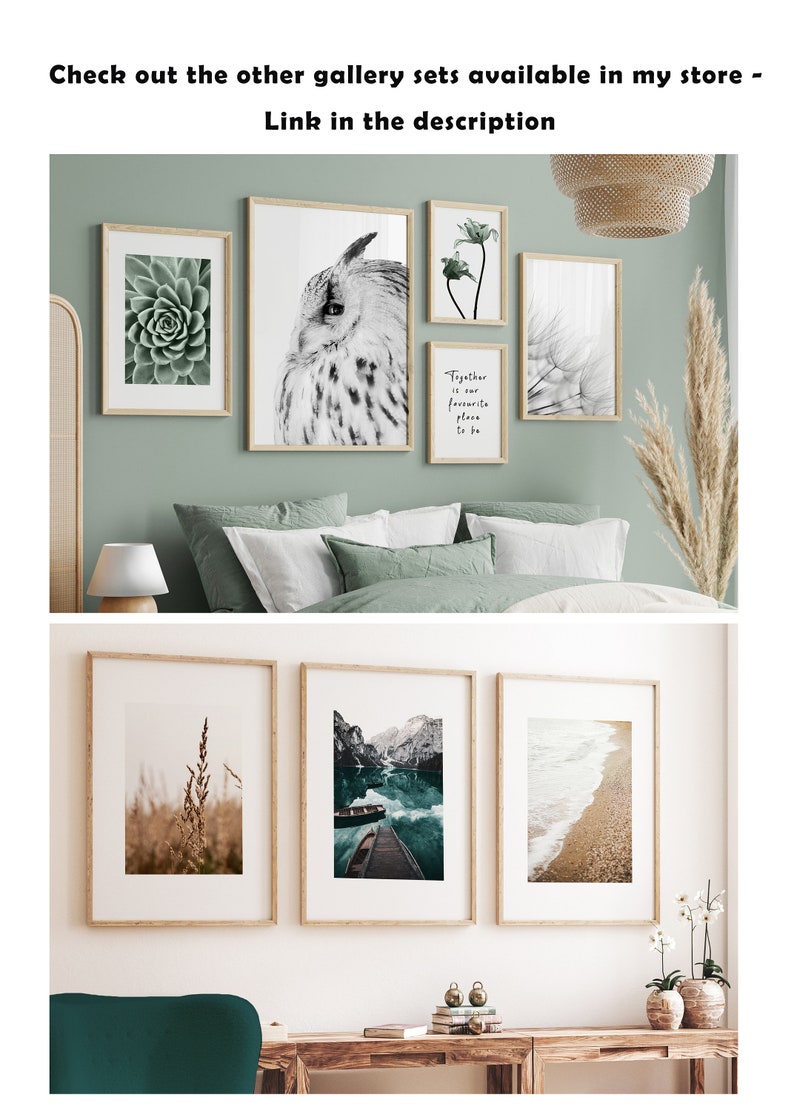 Blue Gallery Wall Set Nordic Art Minimalist Wall Art Blue - Etsy