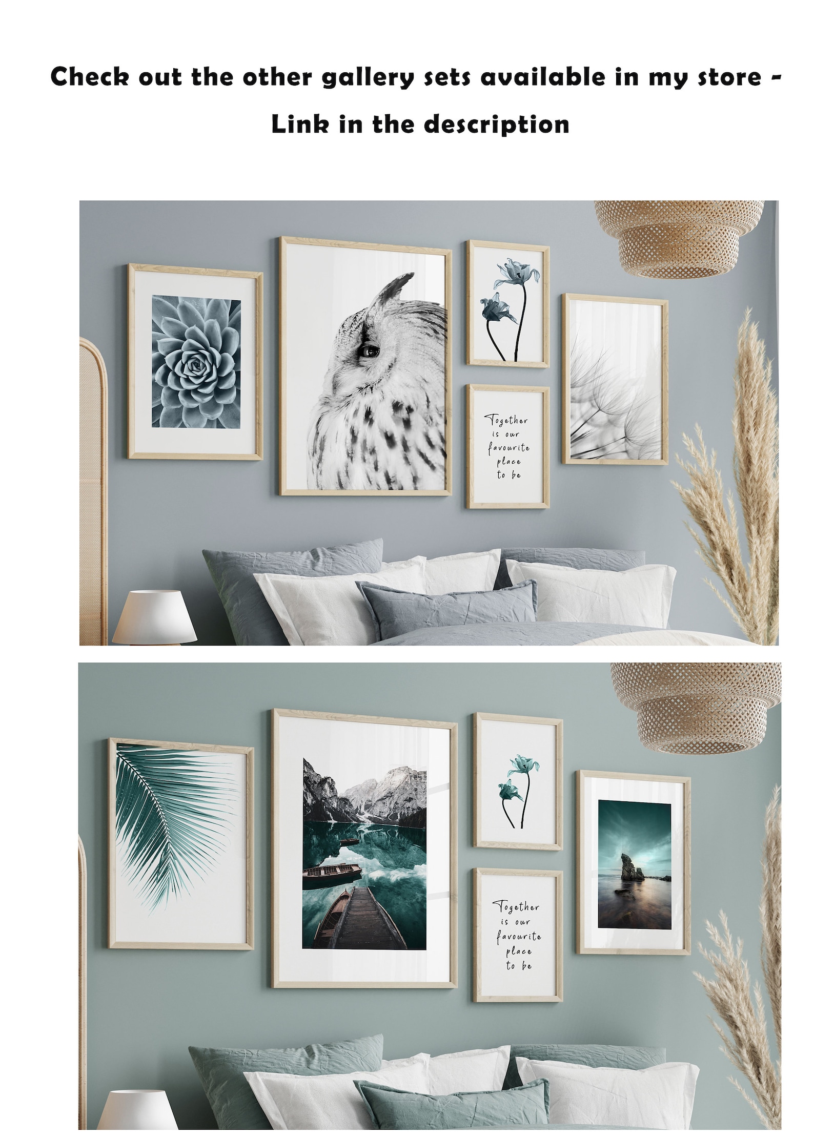 Boho Wall Decor Set, Neutral Wall Art, Earth Tone Decor, Nature Prints ...