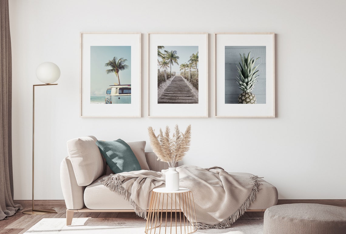 Beach Decor Printable Wall Art Palm Tree Print Beach Wall Etsy