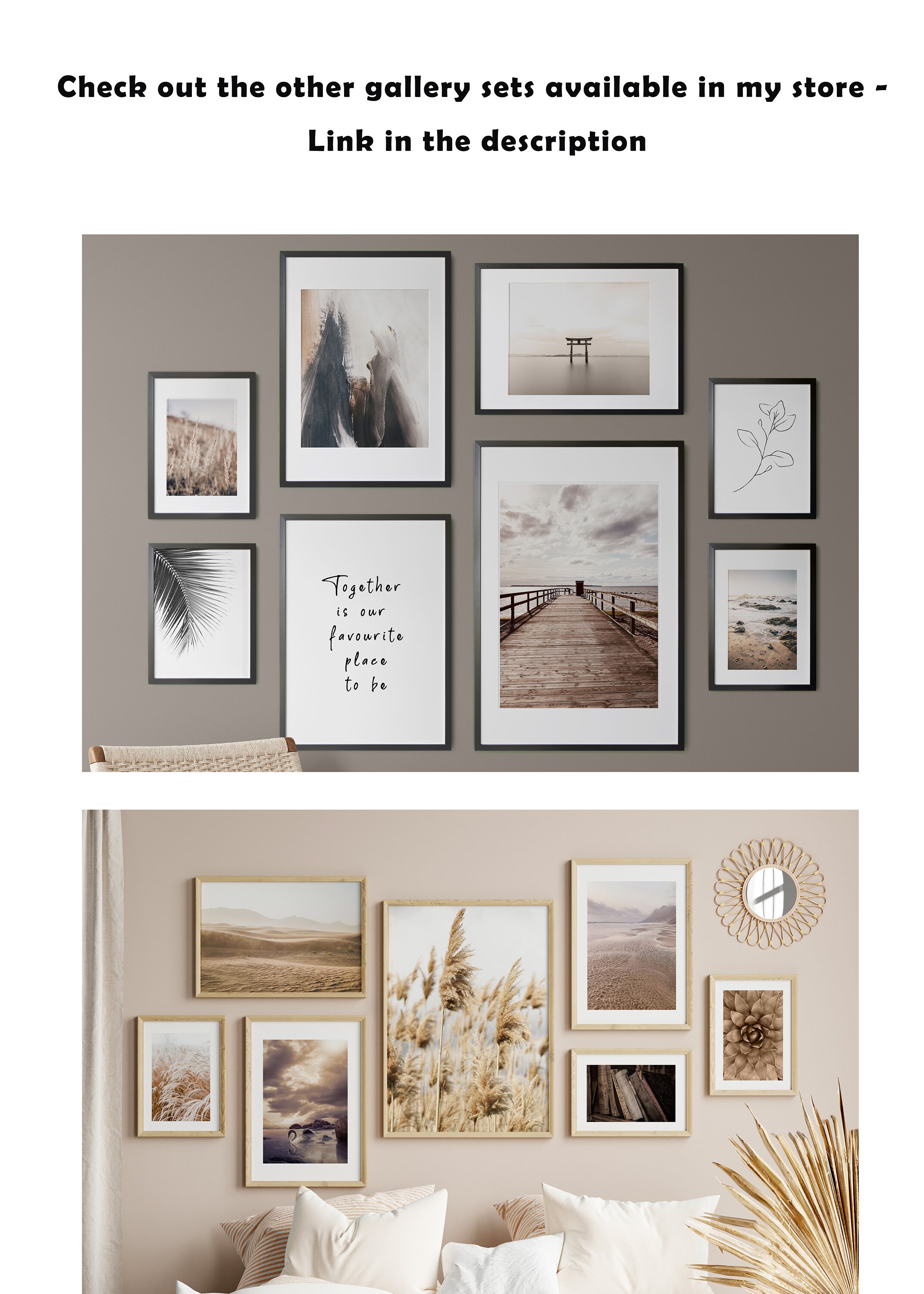 Watercolor Flowers Set Boho Decor Botanical Prints Plant | Etsy