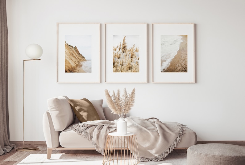 Boho Wall Decor Set Neutral Wall Art Earth Tone Decor - Etsy