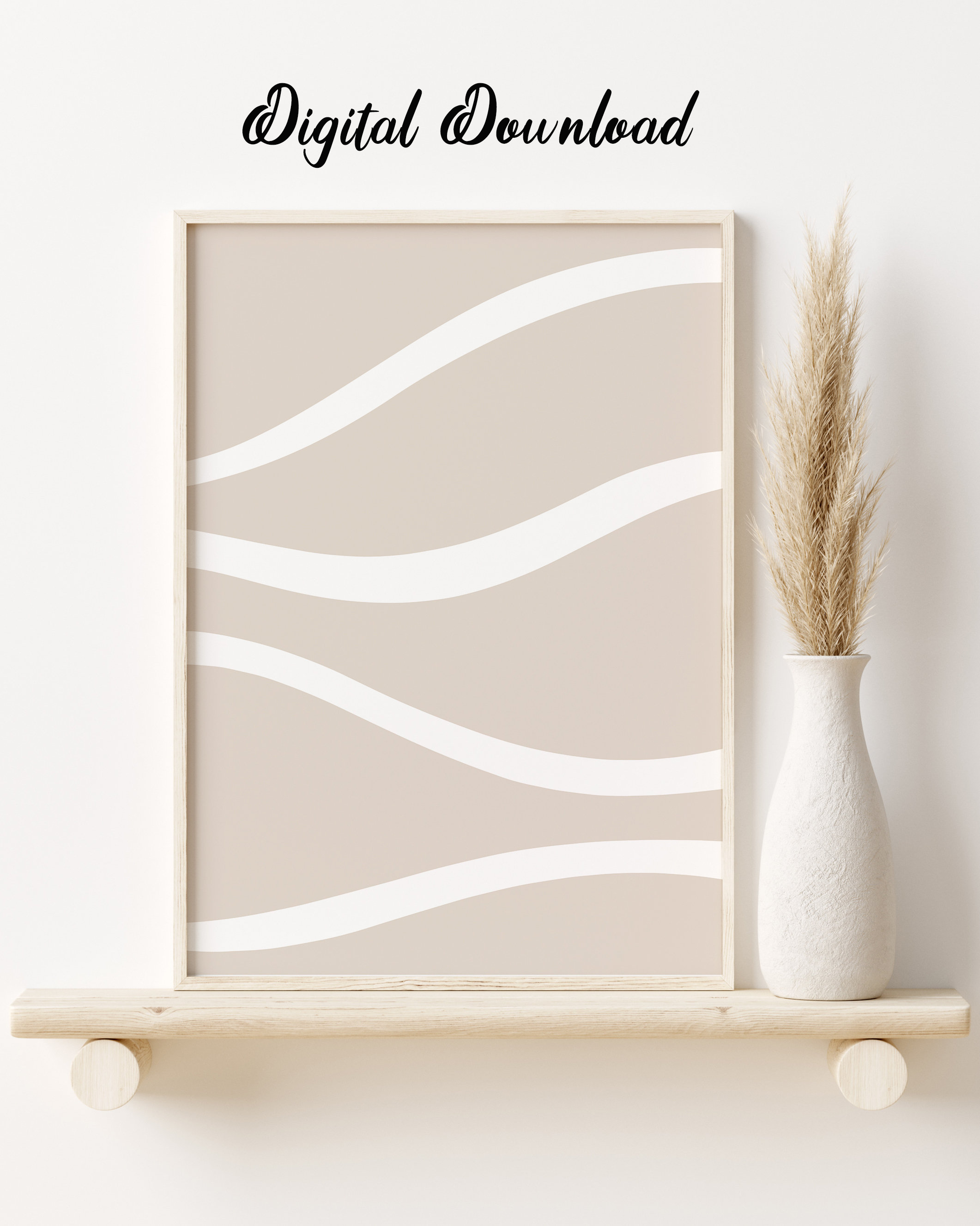 Neutral Wall Art Boho Gallery Wall Set Printable Wall Art - Etsy
