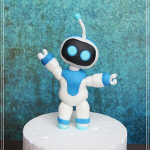 Astro Bot Game Inspired Handmade Figurine Cake Topper - Etsy