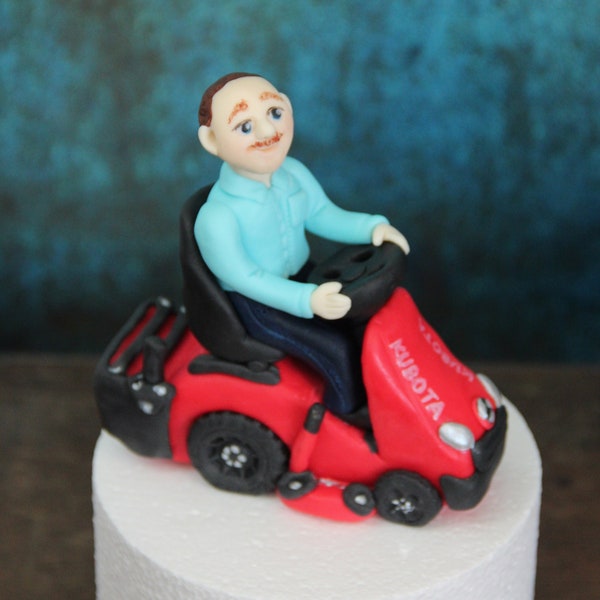 Mower Cake Topper - Etsy UK