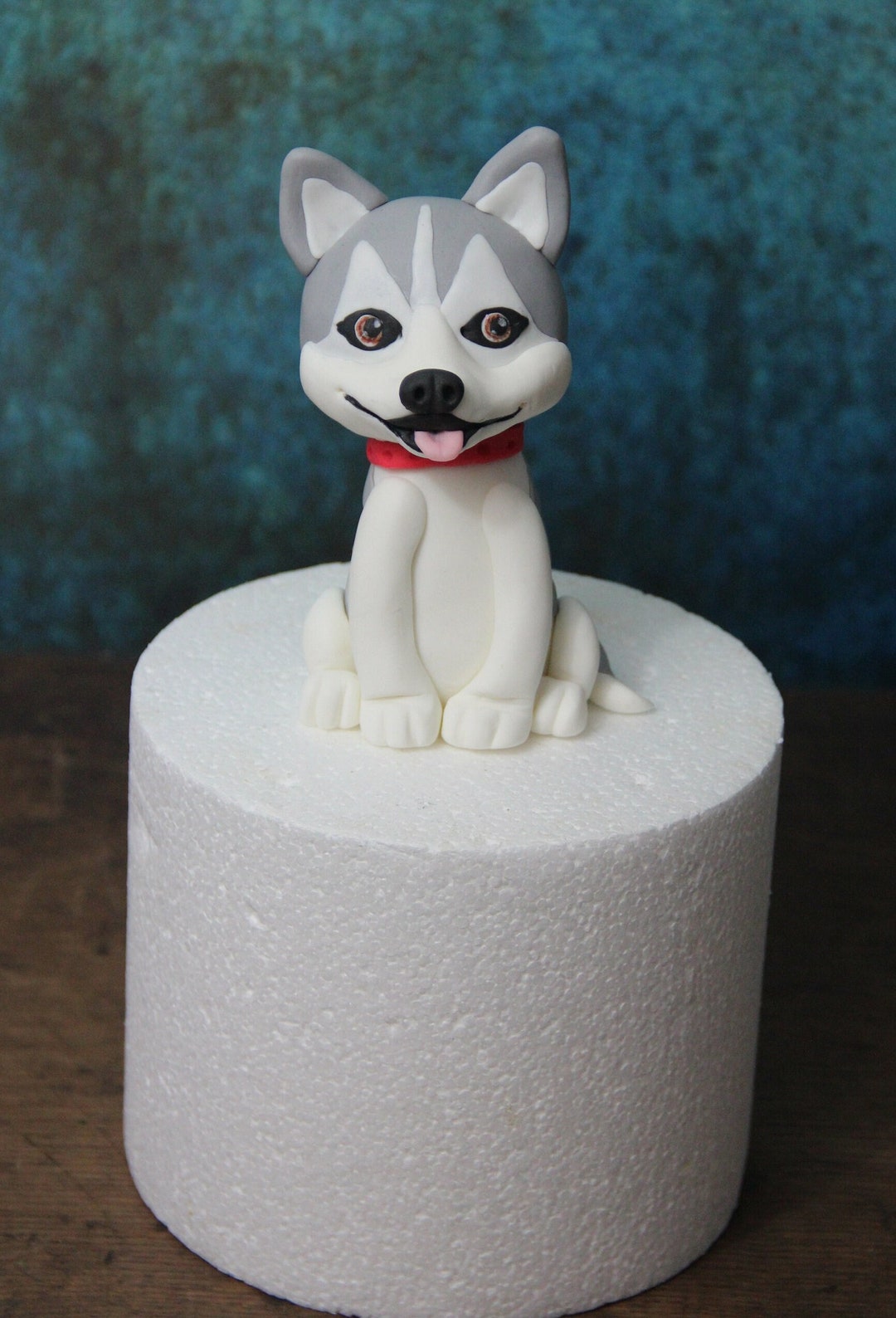 HUSKY Dog / Puppy Edible Handmade Figurine Party Cake Topper - Etsy