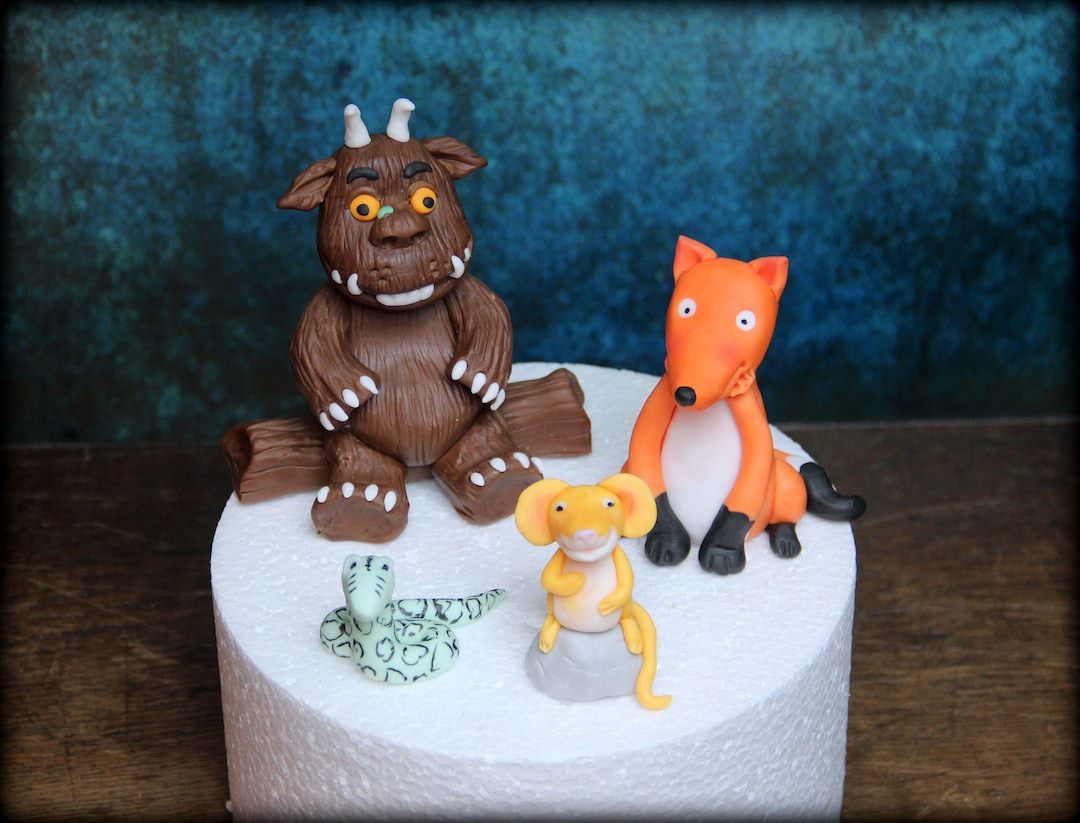 GRUFFALO Inspired 4 Figurines Set Handmade Cake Topper - Etsy UK