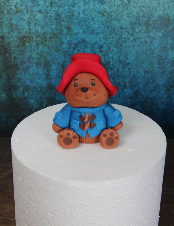 PADDINGTON BEAR Inspired Edible Handmade Bear Cake Topper - Etsy