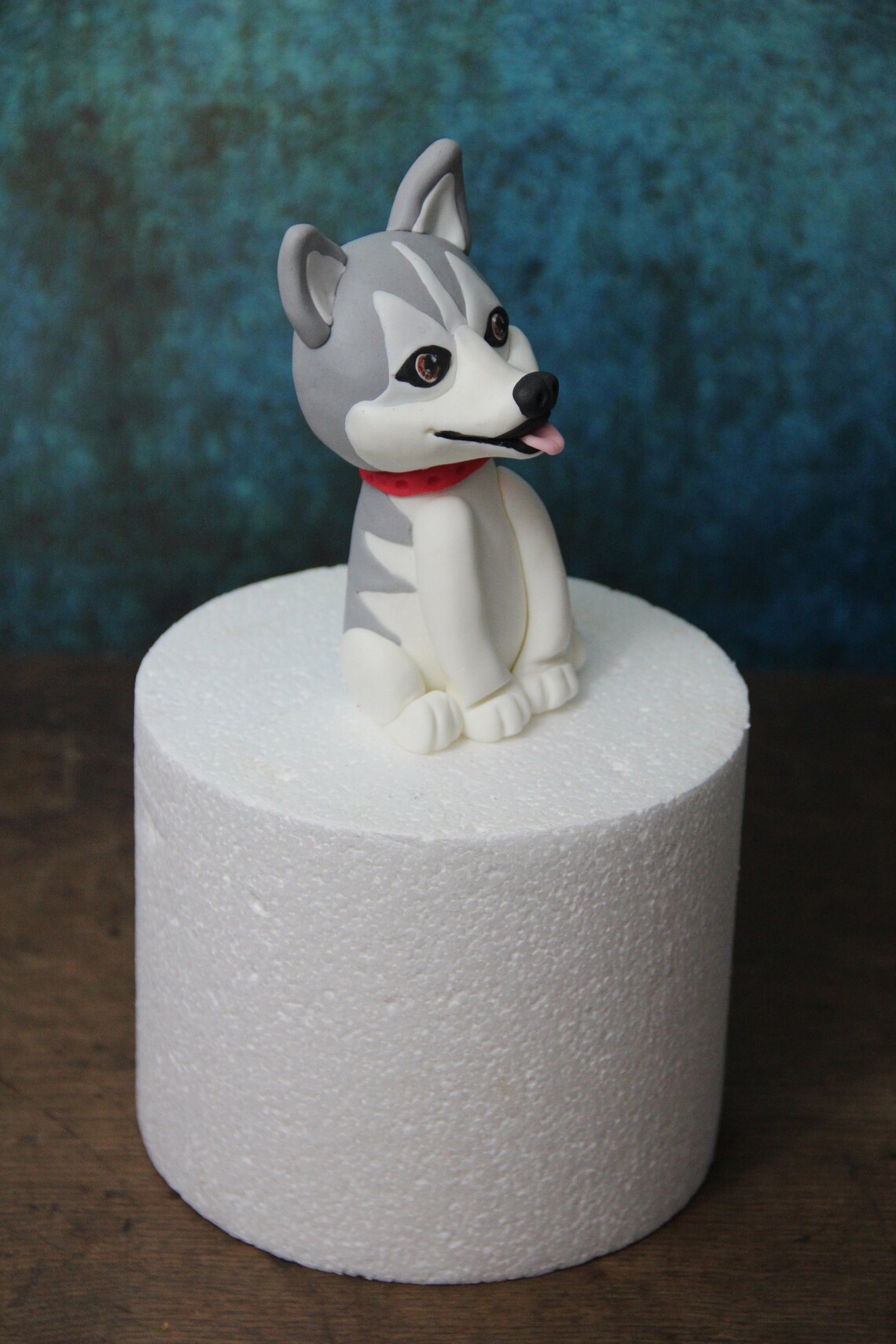 HUSKY Dog / Puppy Edible Handmade Figurine Party Cake Topper | Etsy