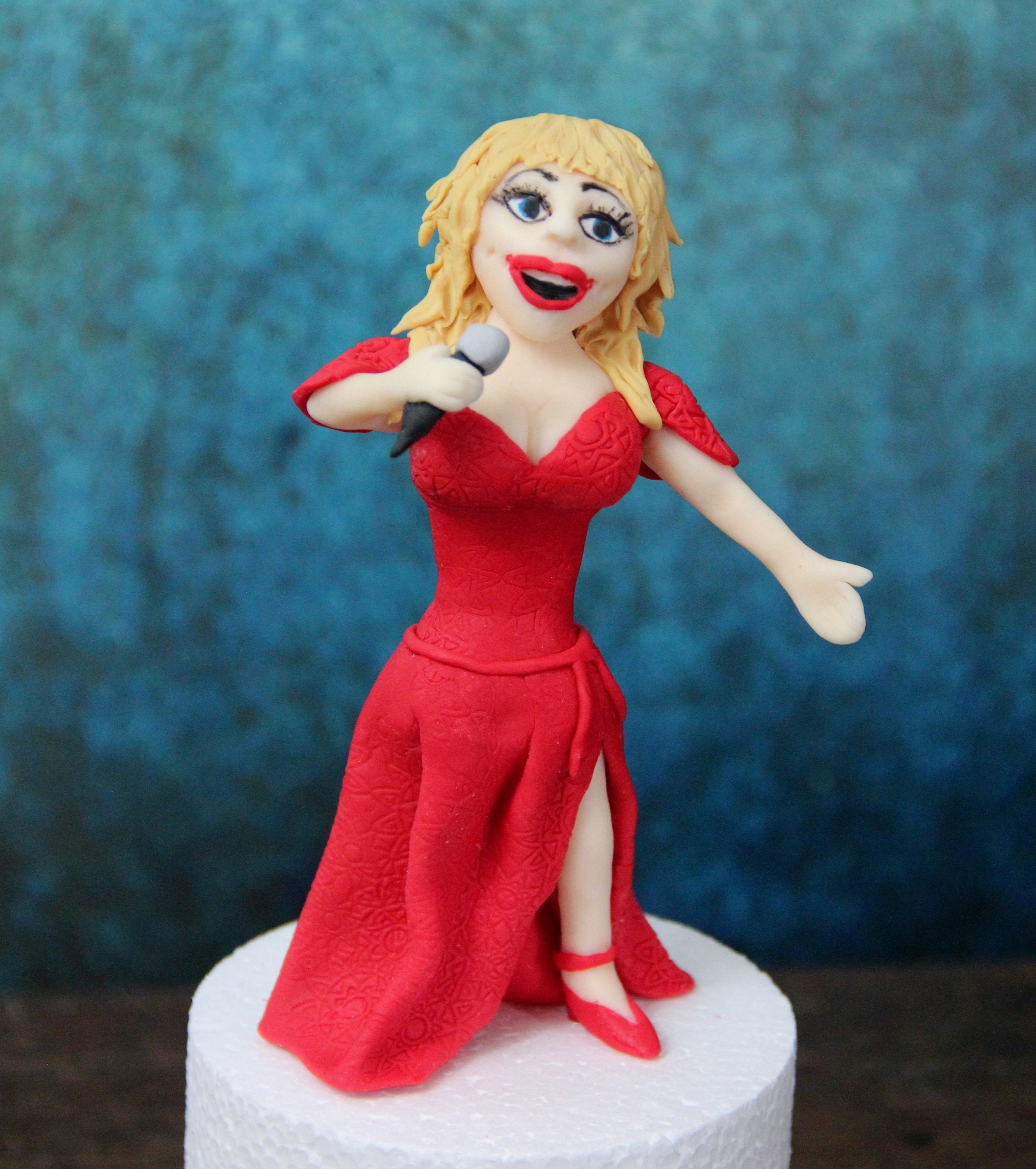 Dolly Parton Inspired Handmade Edible Figure Cake Topper | Etsy