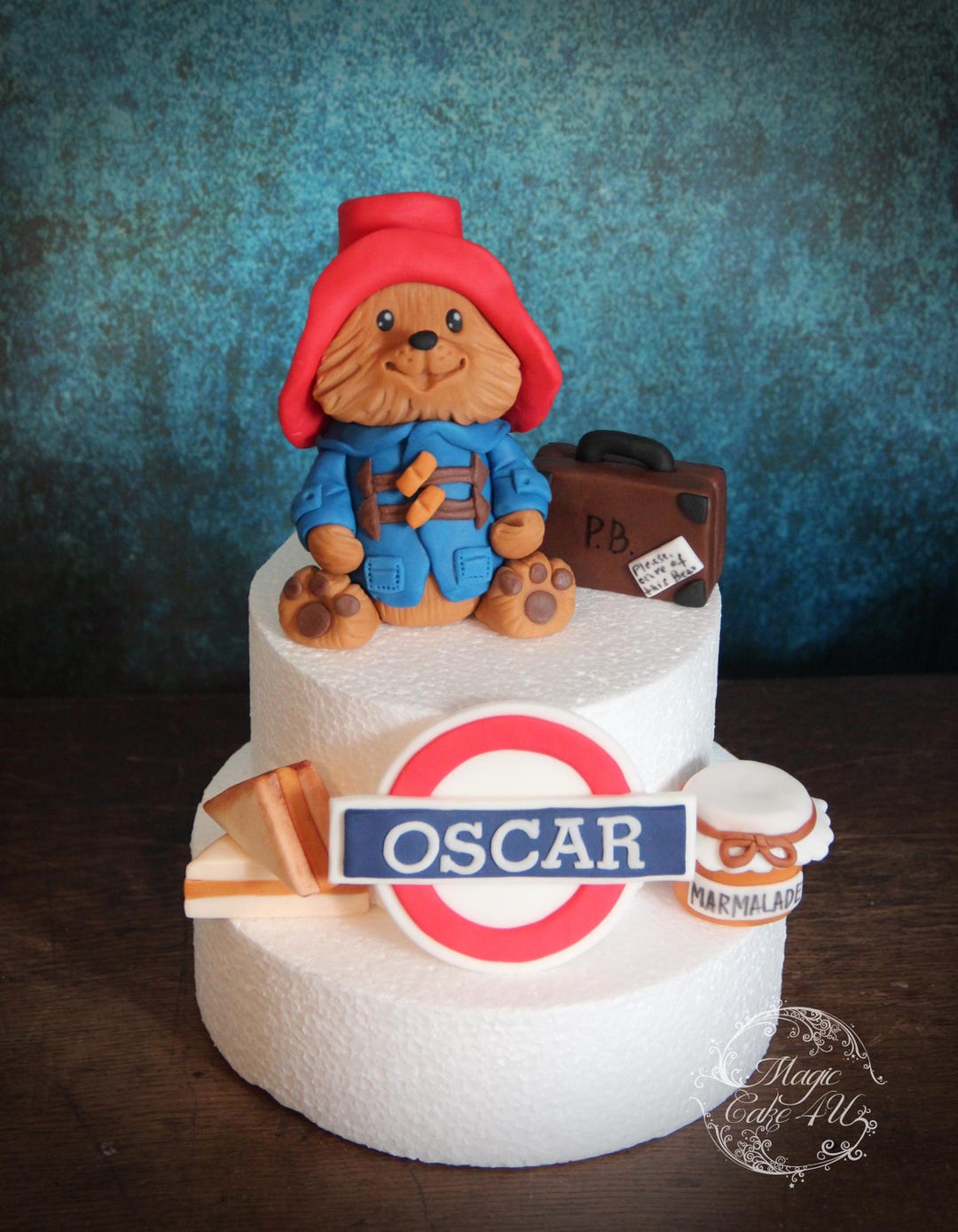 PADDINGTON BEAR Inspired Personalised Handmade Birthday Cake Topper - Etsy