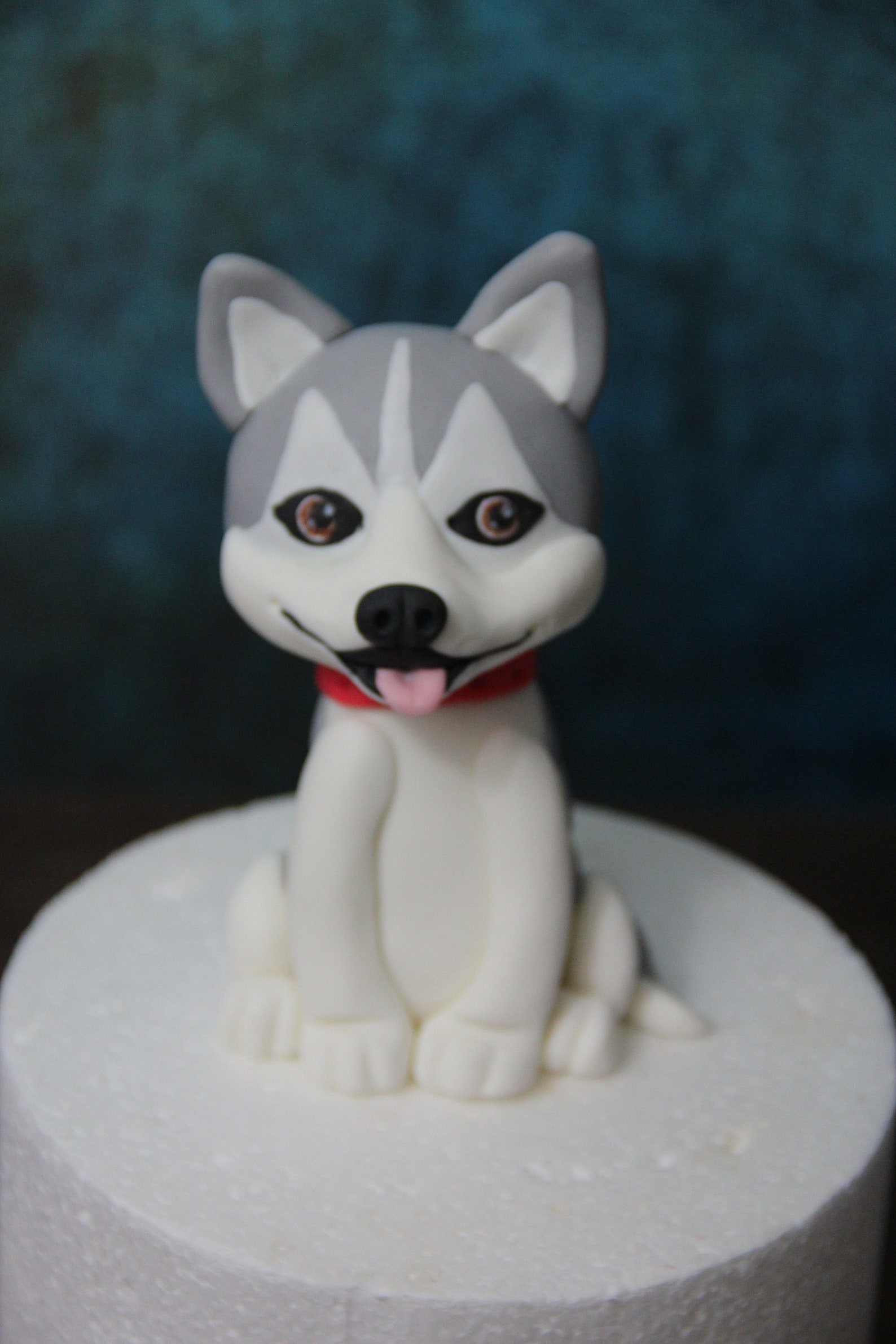 HUSKY Dog / Puppy Edible Handmade Figurine Party Cake Topper - Etsy