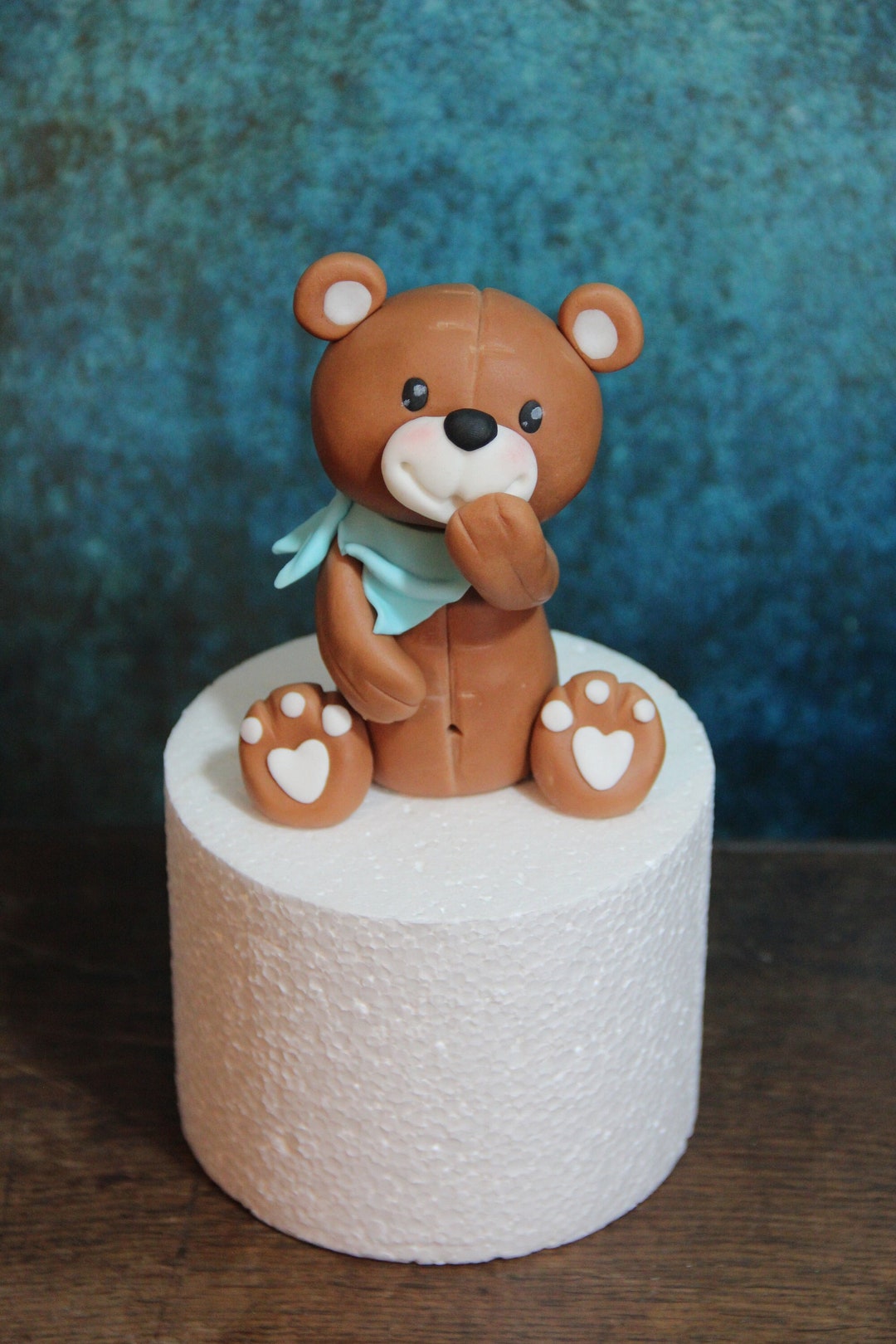 TEEDY BEAR Edible Handmade Cake Topper - Etsy