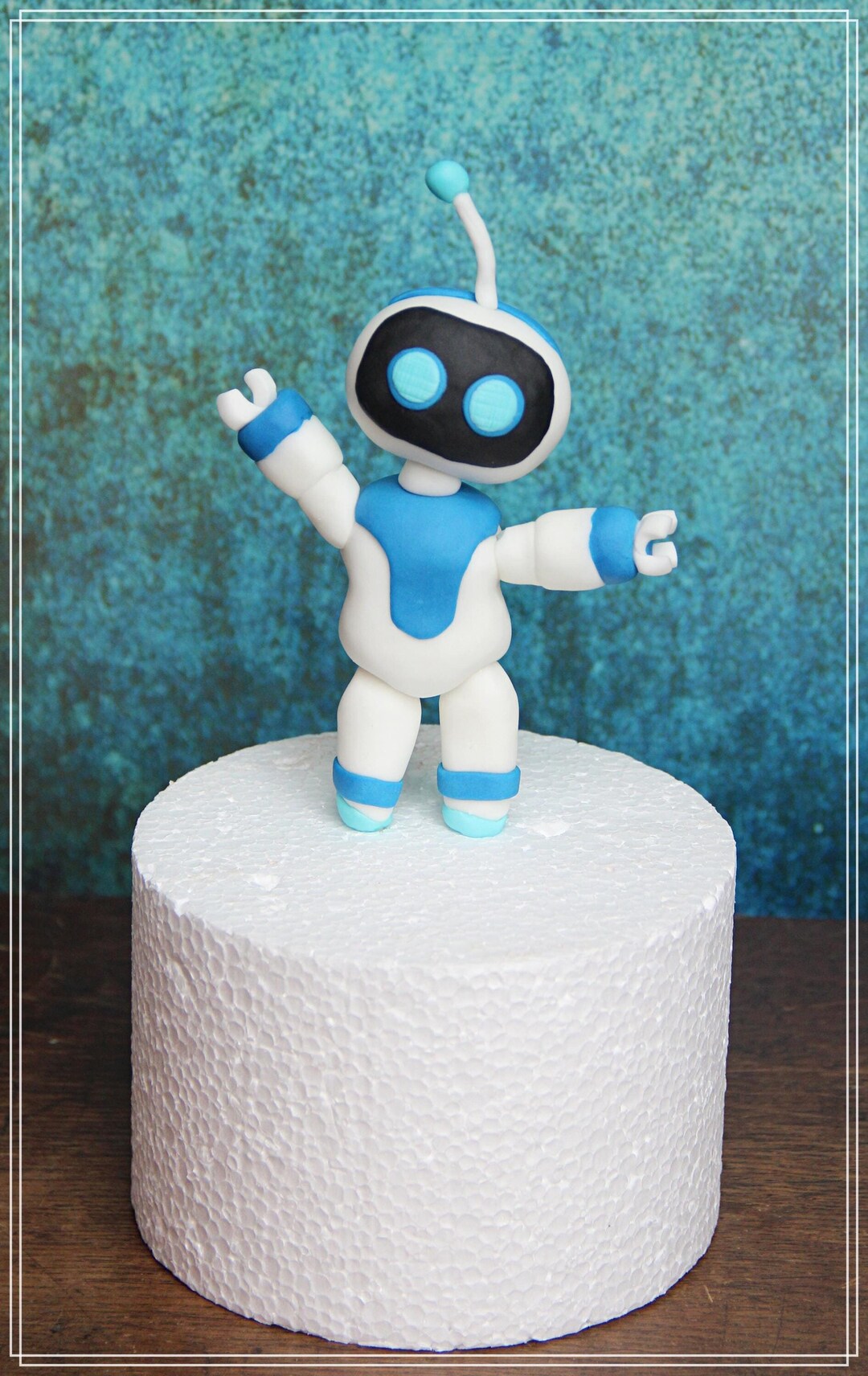 Astro Bot Game Inspired Handmade Figurine Cake Topper - Etsy