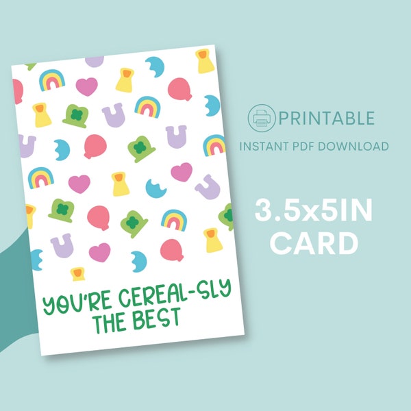 Cereal Sly Card - Etsy