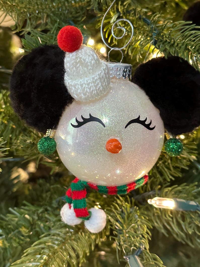 Afro Puff Snowman - Etsy