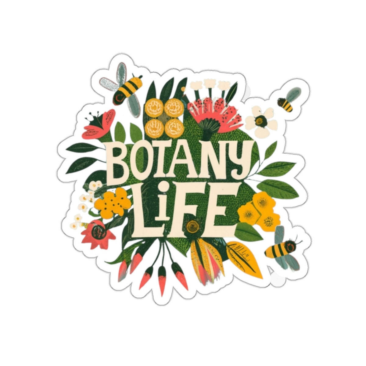 Botany Life Decal, Sticker for Horticulturalist, Gardener - Etsy