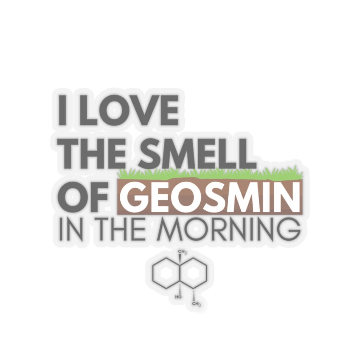 Soil Decal, Geosmin Sticker for Gardening, Agronomist, Farming, Soil ...