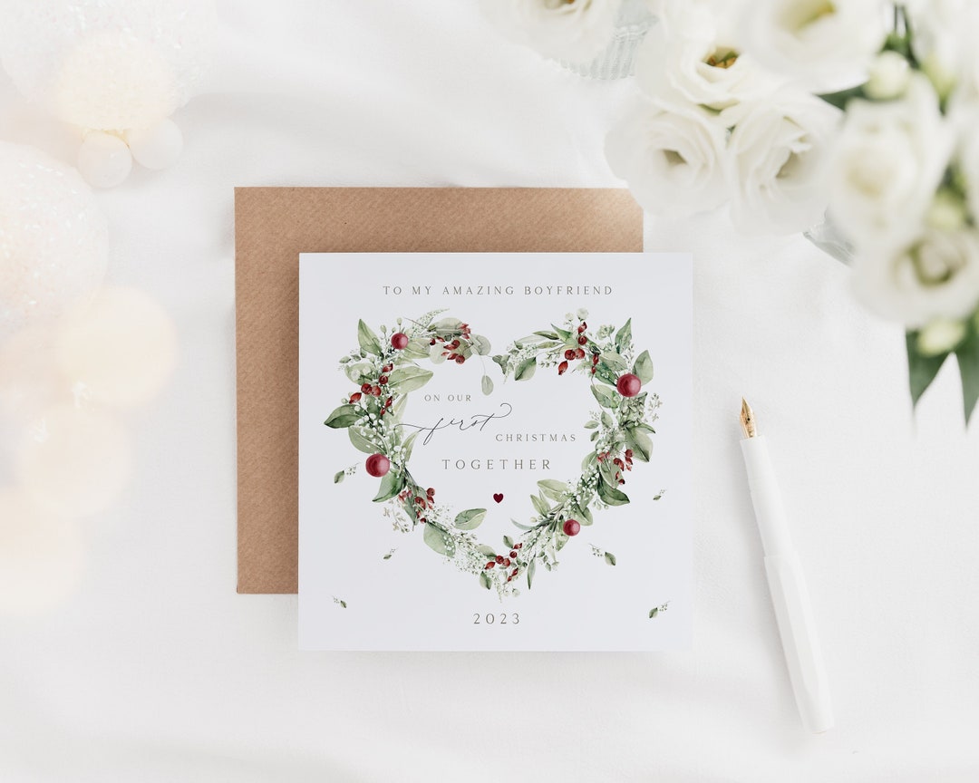 First Christmas as My Boyfriend Card | Our First Christmas Together ...