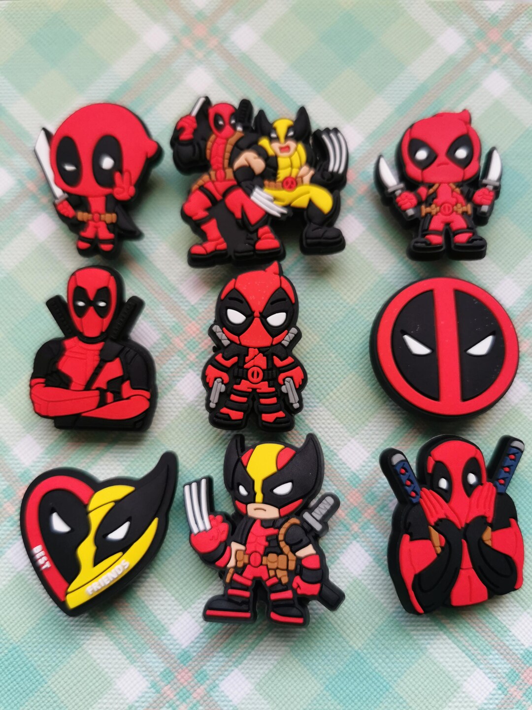 Deadpool and Wolverine Crocs Shoe Charms - Etsy