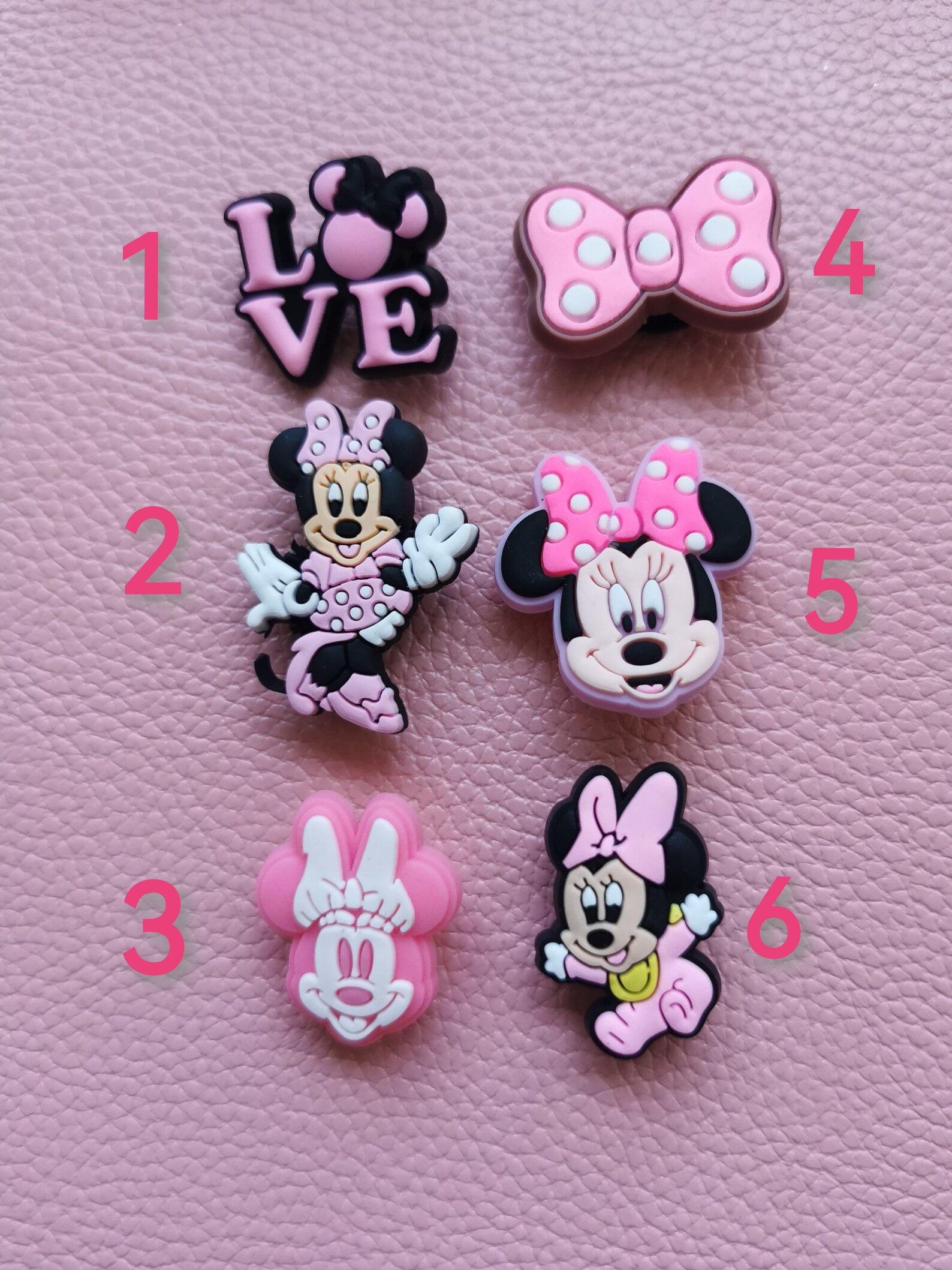 Minnie Mouse Crocs Shoe Charms - Etsy