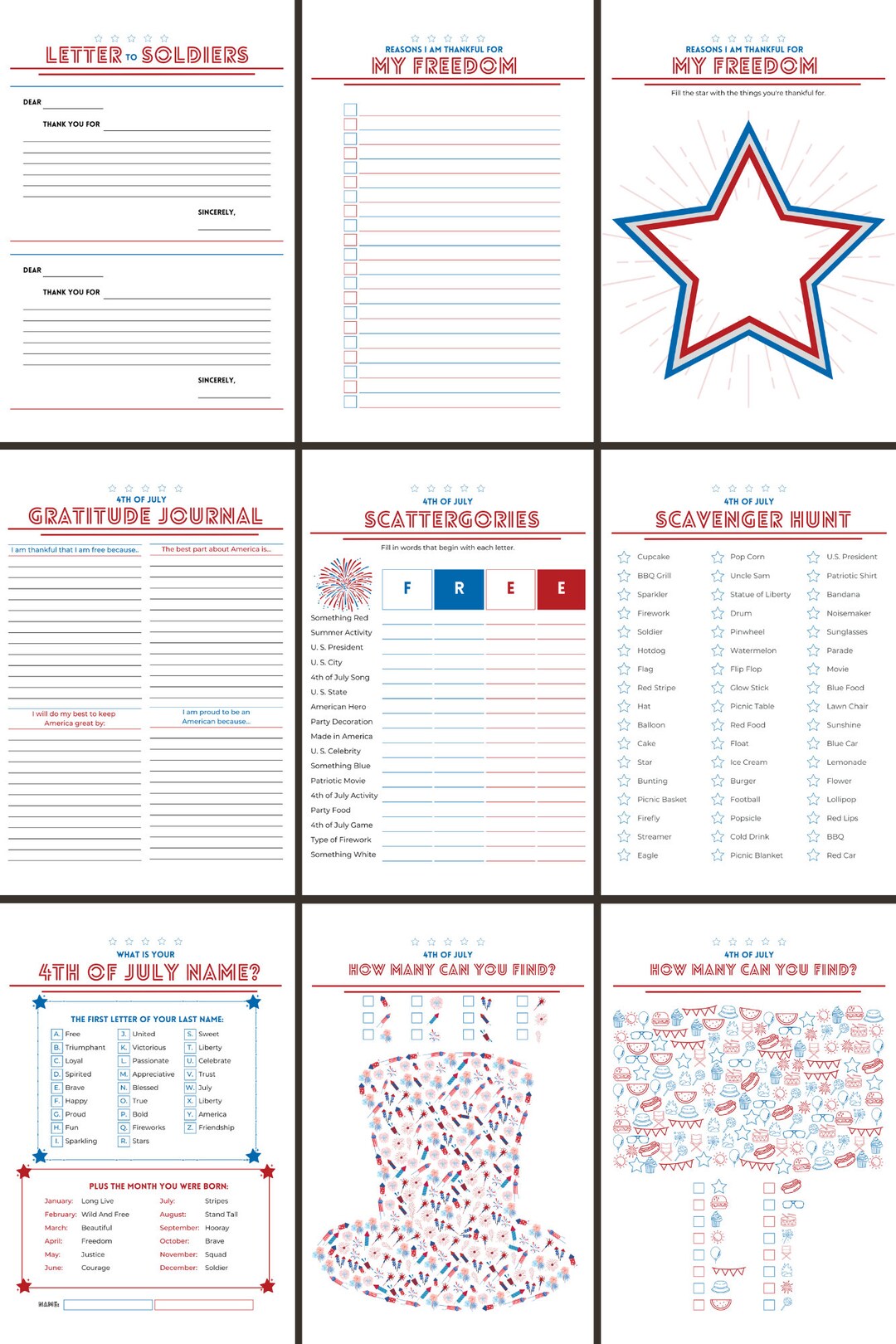 40 Pages of Patriotic Activities for Kids, Any Day Activities for the ...