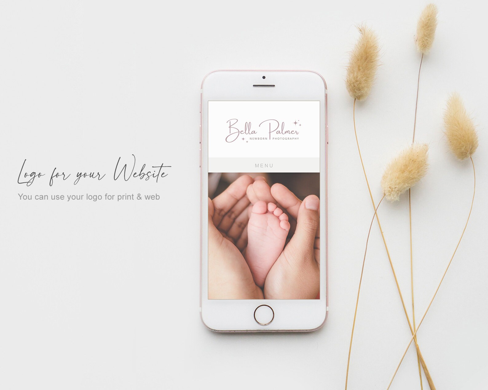 Premade Logo Photography Watermark Logo Newborn Photography Baby ...