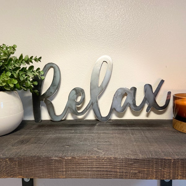 Relax Sign - Etsy