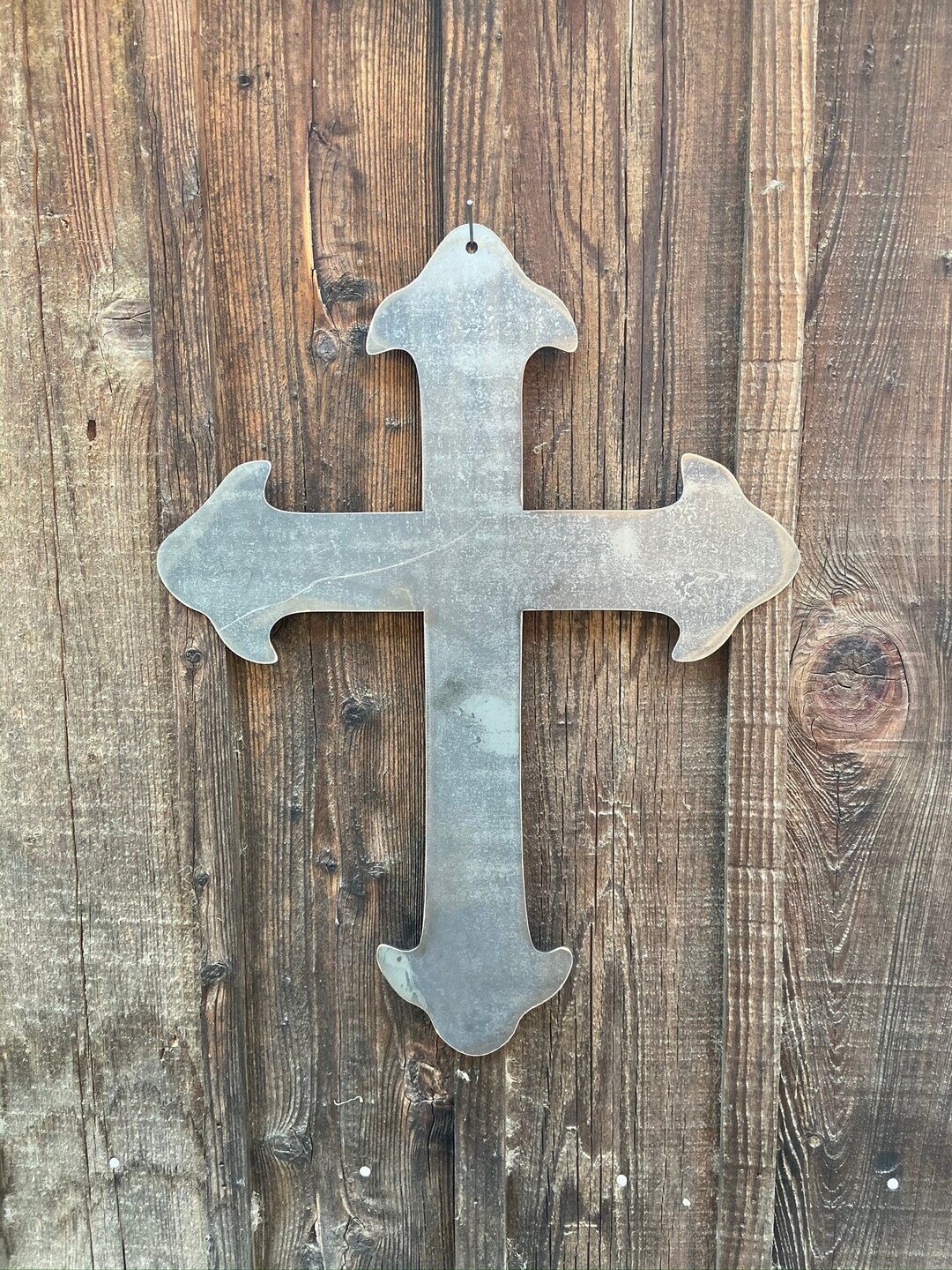 Metal Cross Sign, Farmhouse Decor, Wall Art, Plasma Cut Cross ...