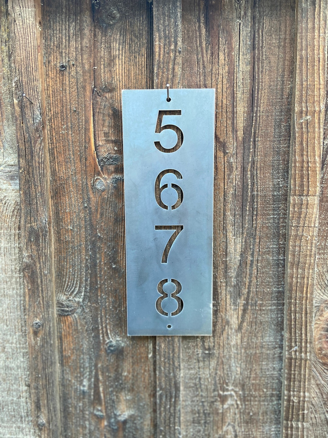 Vertical Address Sign, House Numbers Sign, Address Numbers, Plasma Cut ...