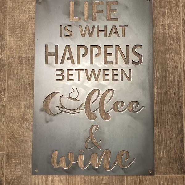Coffee and Wine Sign - Etsy