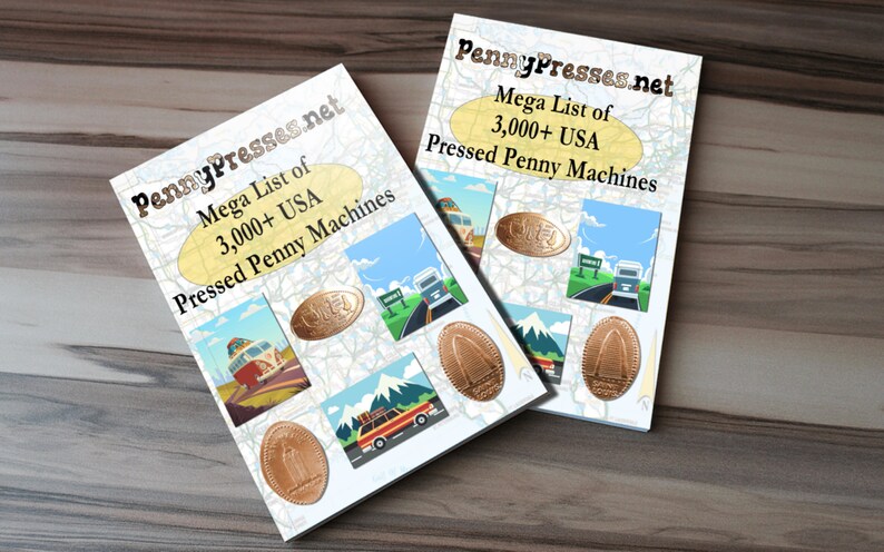 Mega List of 3000 USA Pressed Penny Machines - Etsy