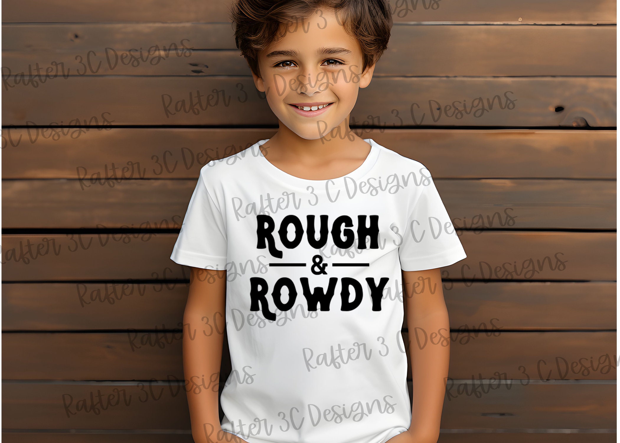 Rough and Rowdy Western Shirt Design | Ranchy Sublimation Design ...