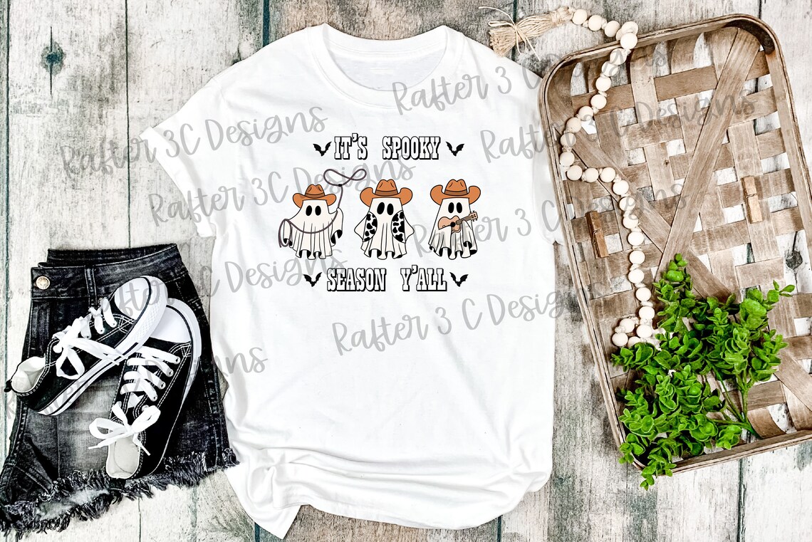 Spooky Cowboy Ghosts PNG | Western Halloween Design (digital Download ...