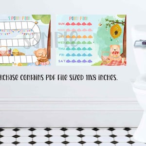 Teddy Bear Picnic/ Forrest Themed Potty Training Reward Chart ...