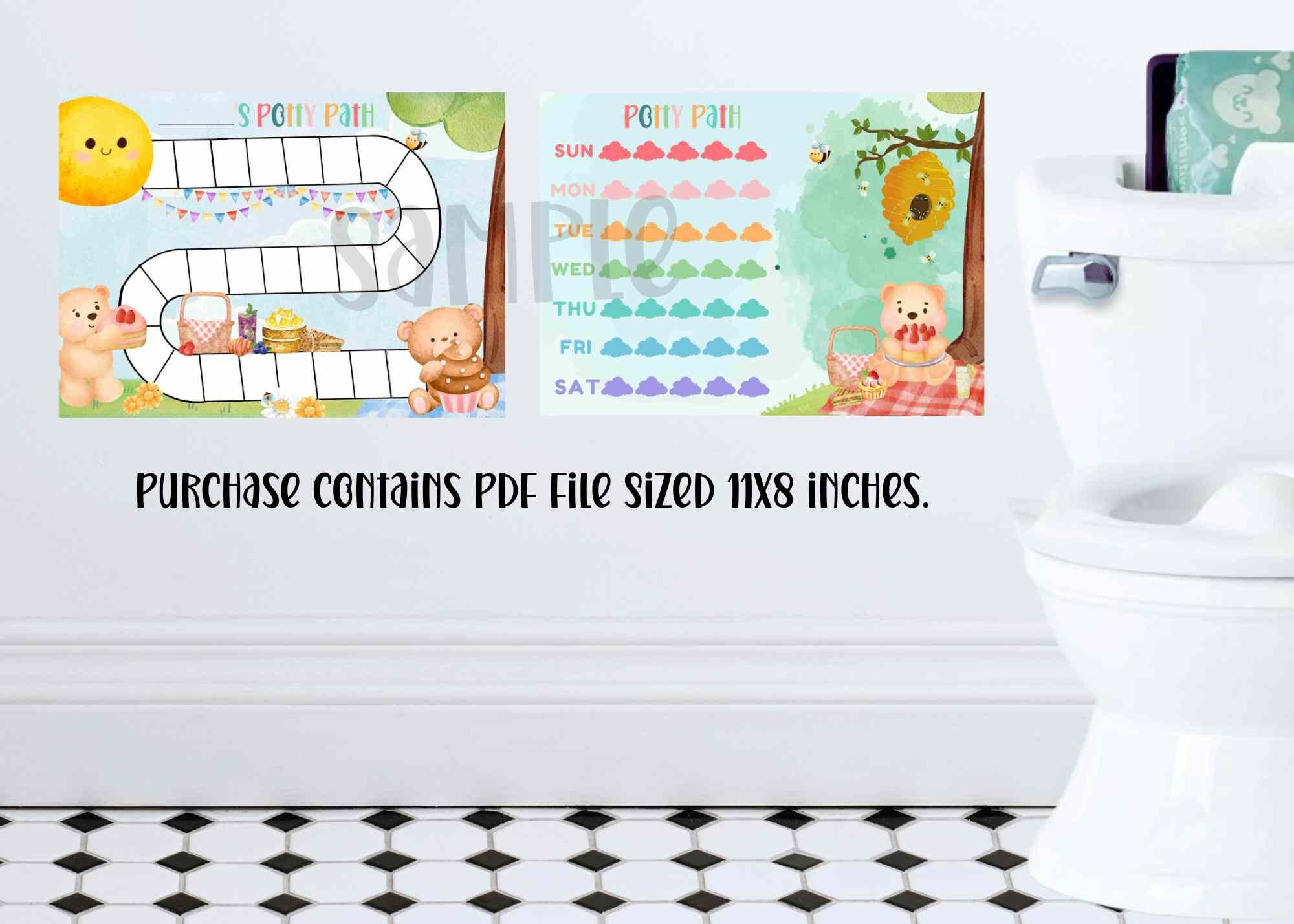 Teddy Bear Picnic/ Forrest Themed Potty Training Reward Chart ...