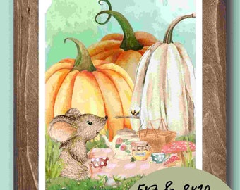 Woodland Picnic Print - Etsy