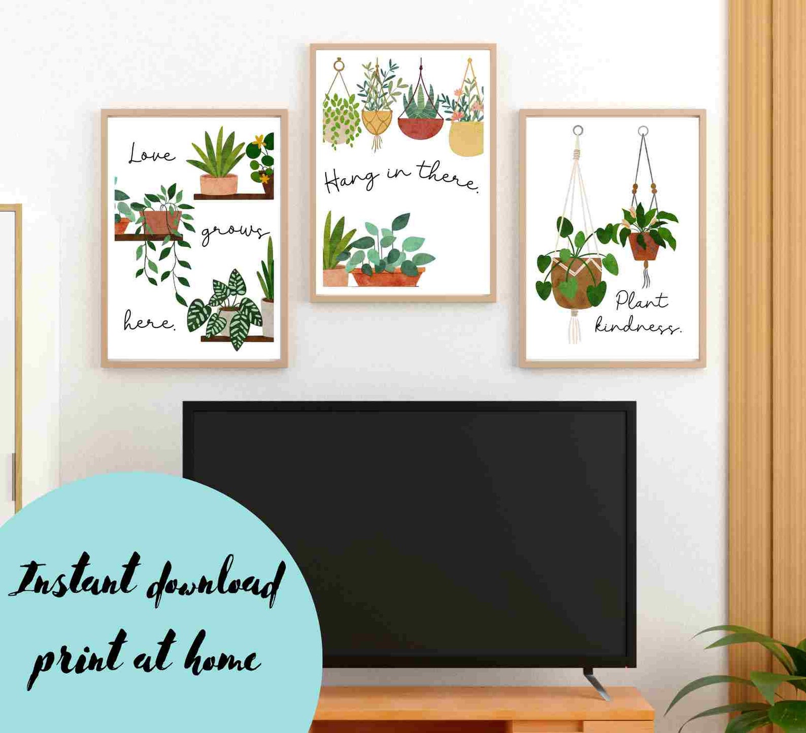 Plant Lover Affirmations Wall Art Printable • Boho Gallery Wall ...