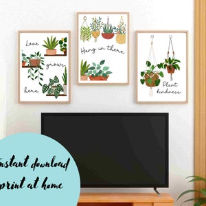 Plant Lover Affirmations Wall Art Printable • Boho Gallery Wall ...