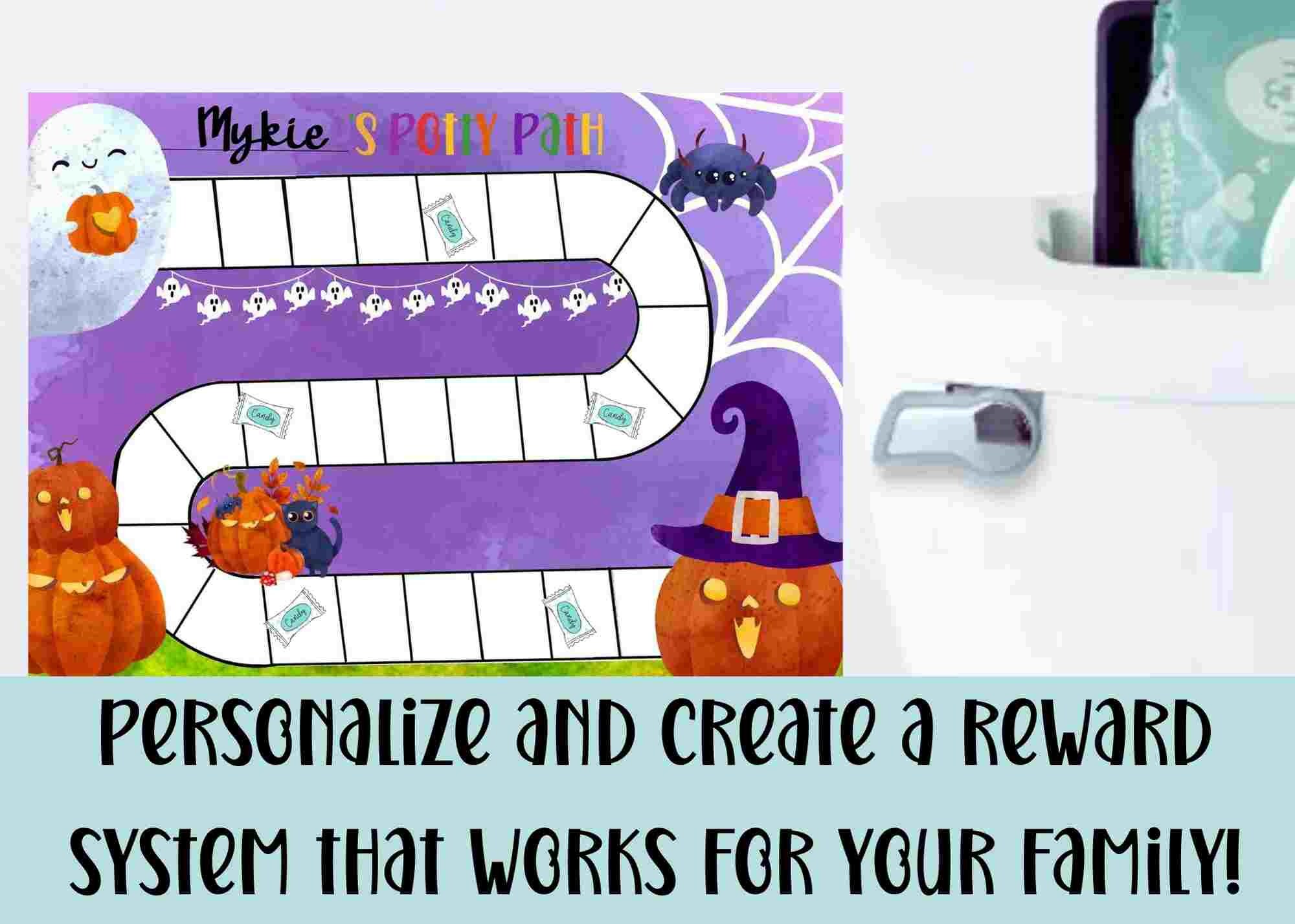 Printable Spooky Halloween Potty Training Reward Chart - Etsy