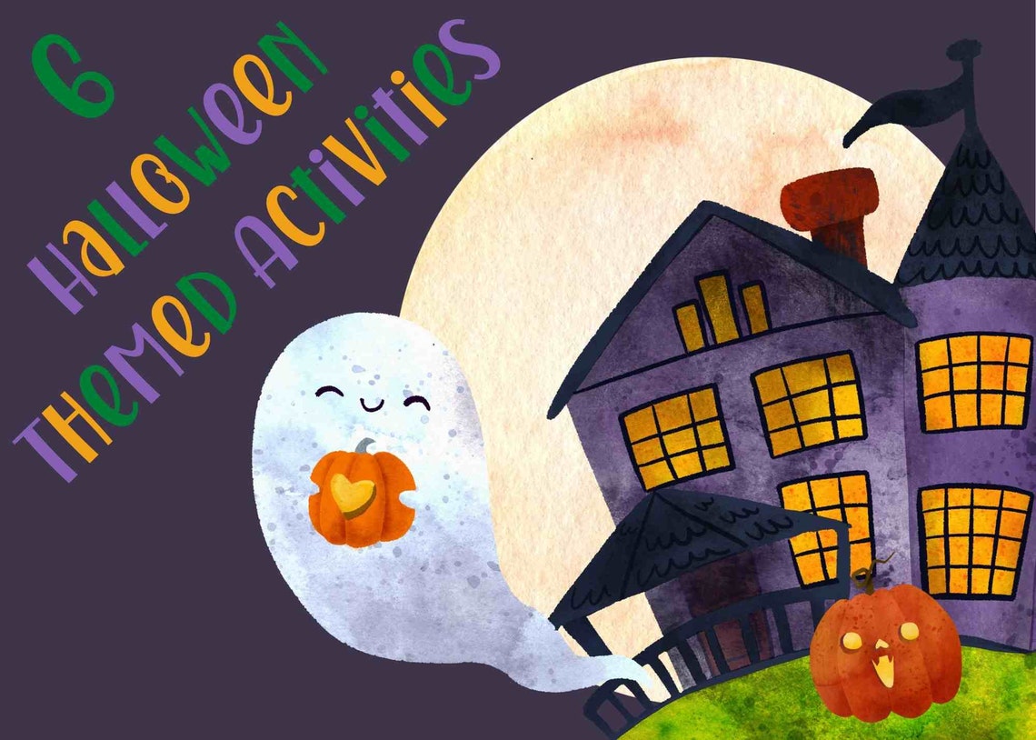 6 Printable Halloween Activities/ Printable Pre-school Activities ...