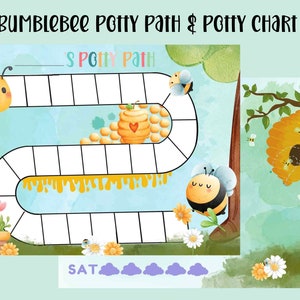 Bumblebee Themed Potty Training Reward Chart, Personalized Potty ...