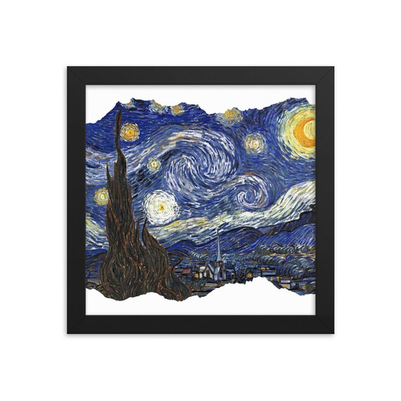 Starry Night Replica Framed Poster Housewarming Gift Framed - Etsy