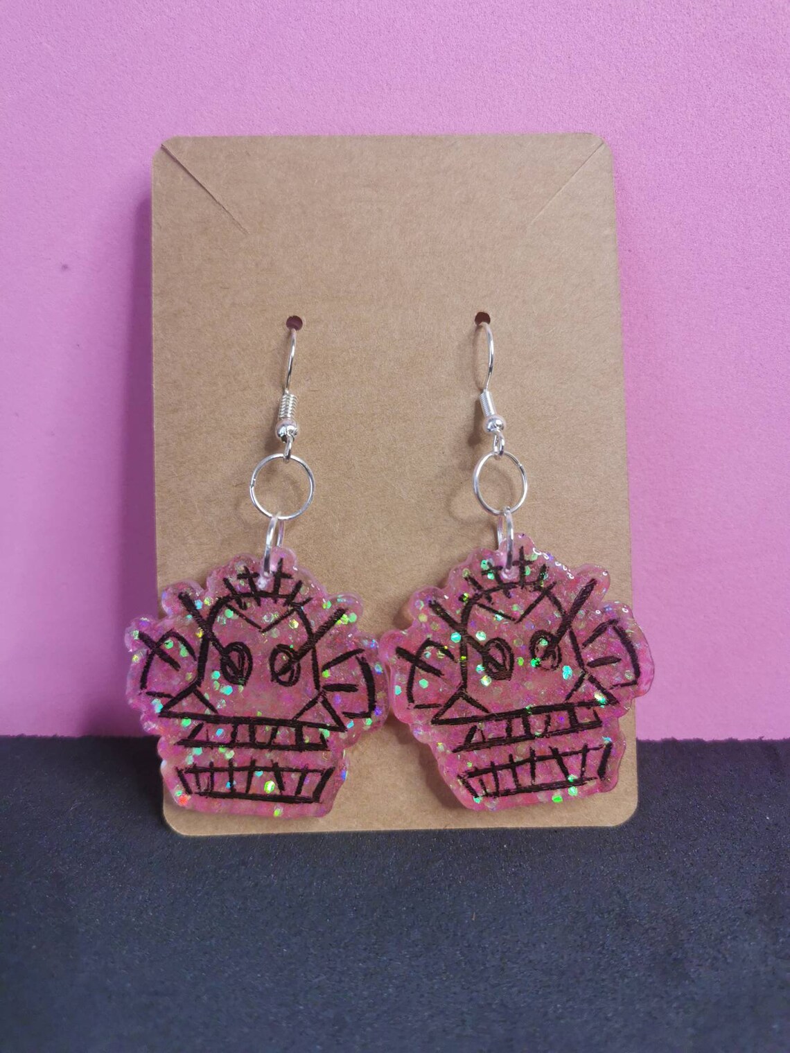 Jinx Arcane League of Legends Monkey Head Graffiti Earrings | Etsy