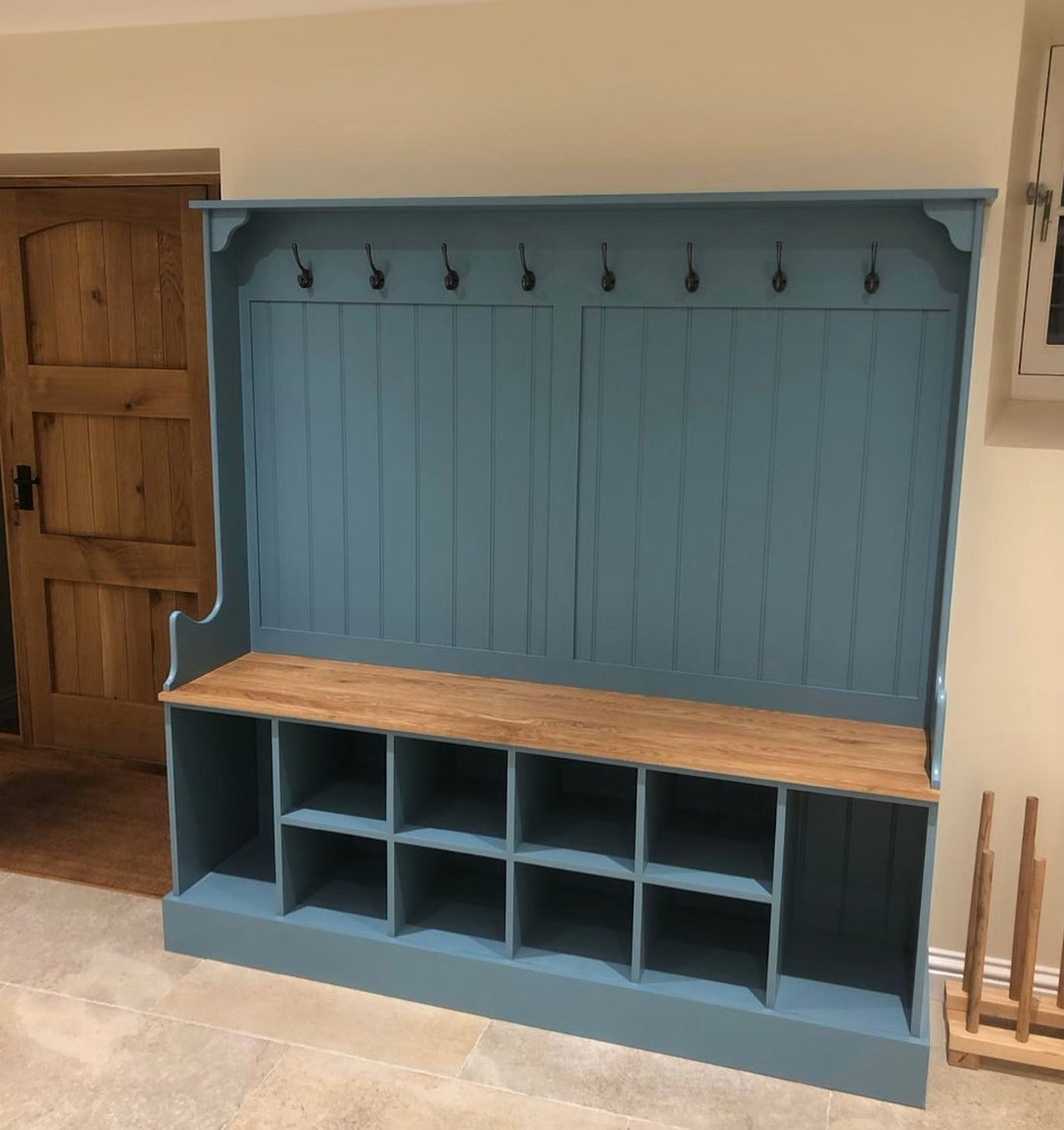 Traditional Boot Room Storage Bench - Etsy UK
