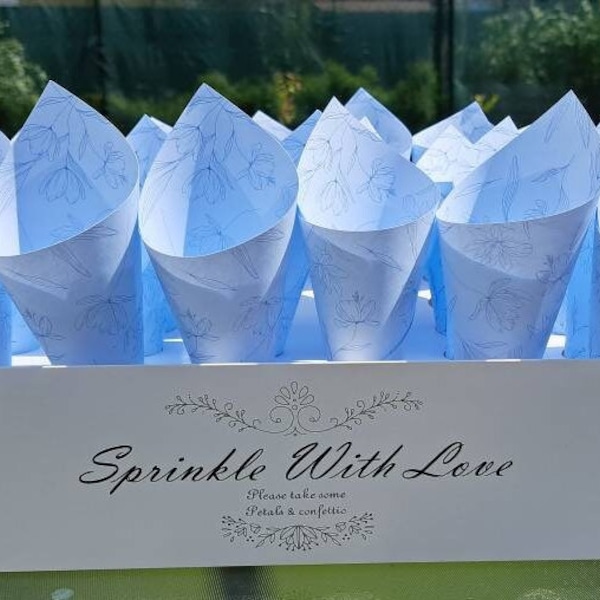 Petal Toss Cones - Etsy