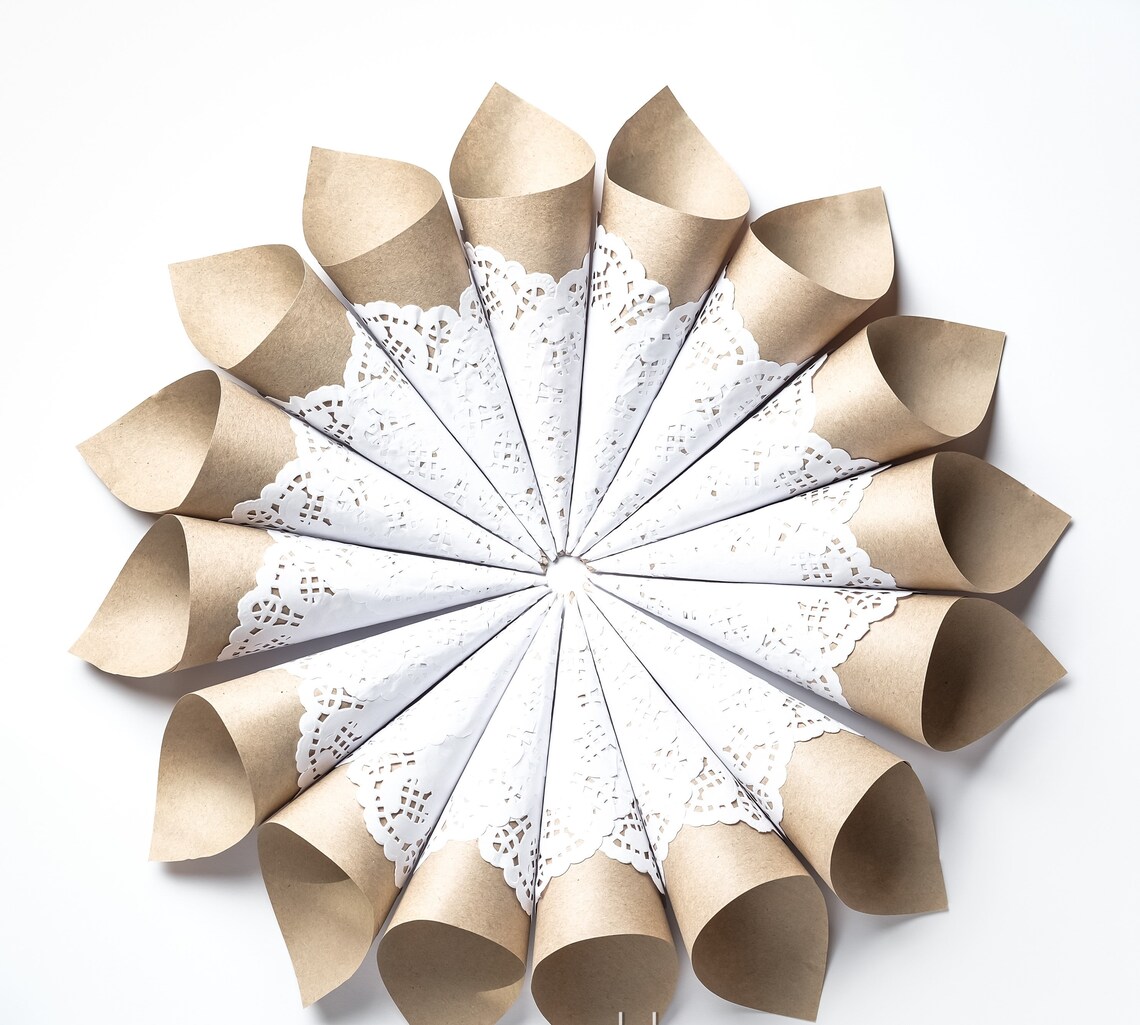Craft Paper Petal Cones for Wedding, Already Rolled, Cones for Petal ...