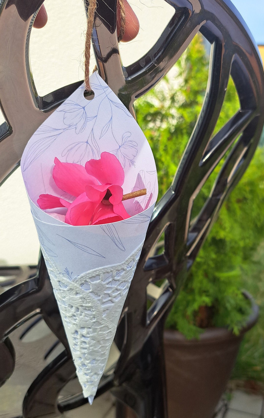 Wedding Petal Cones, Petal Toss Cones, Petal Toss Cones With String - Etsy