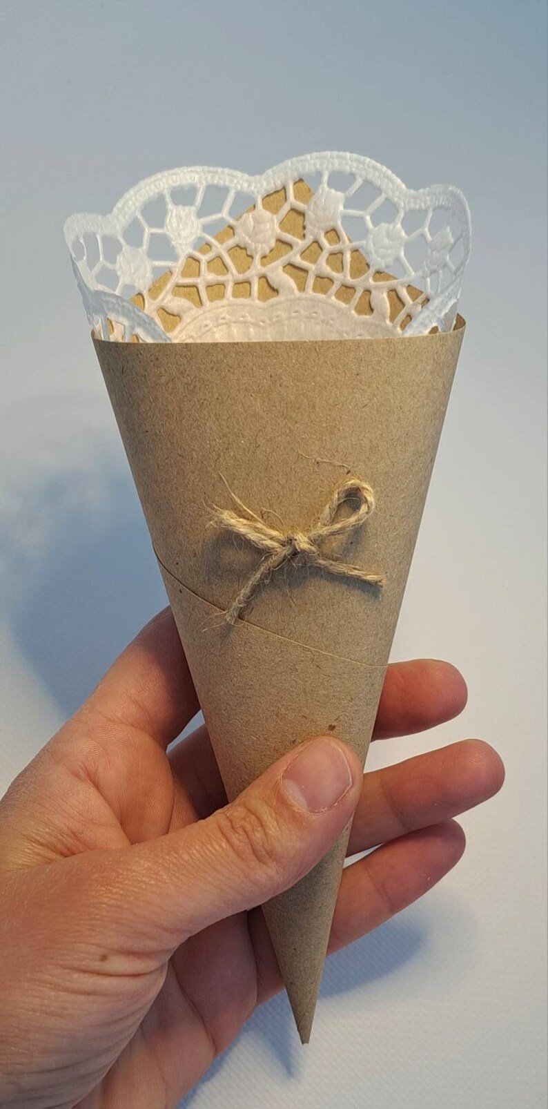 Kraft Flower Wedding Toss Cones Kraft Paper Petal Cones for - Etsy